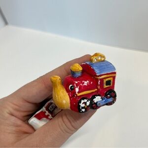 Art | Vintage Red Rose Tea Mini Miniature Tea Pots Fire Truck Station ...